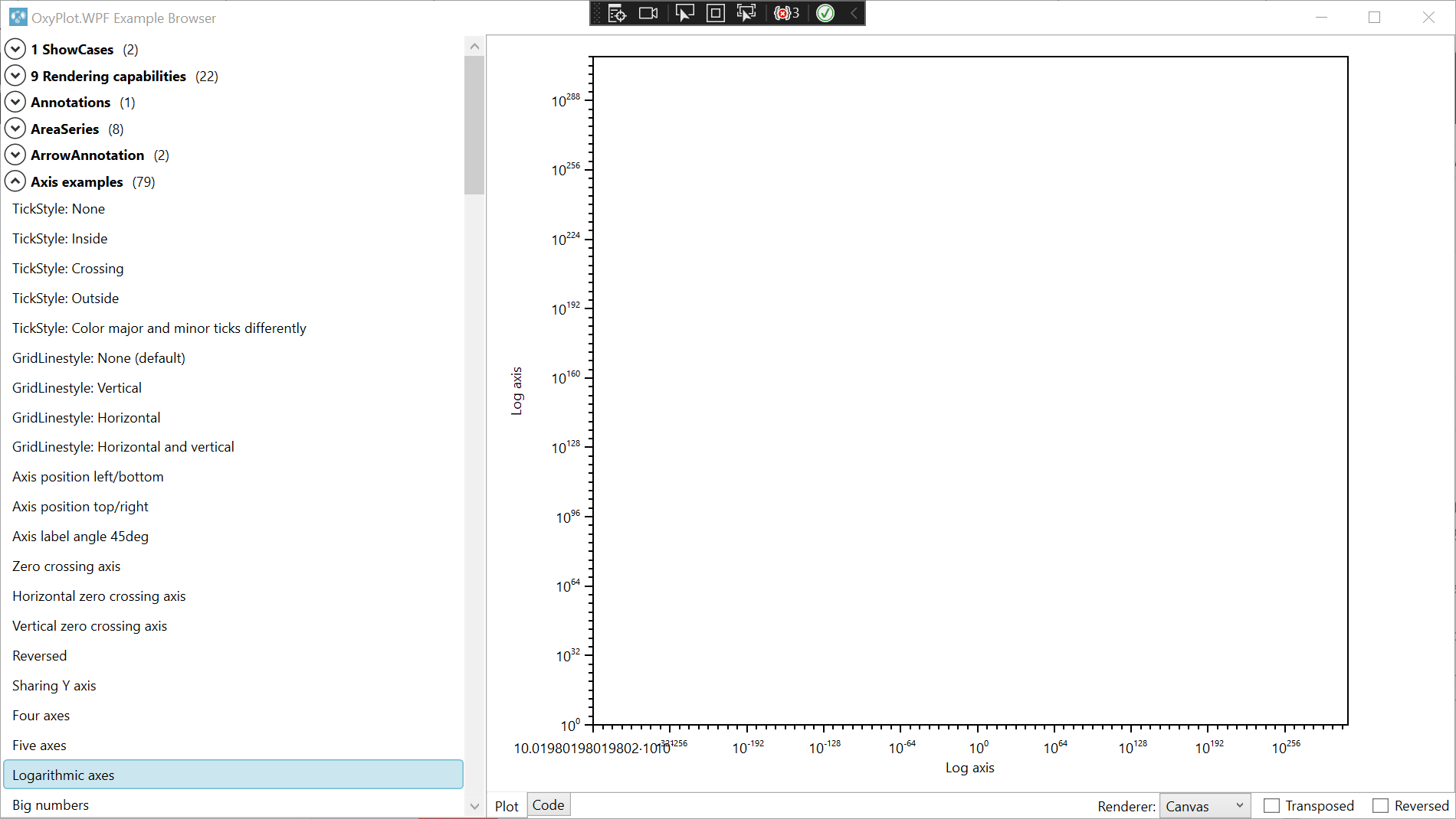 Odd behavior of zooming of Logarithmic axis in Cartesian plot · Issue ...