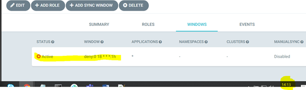 Sync Window status in argocd CLI is not matched with argocd UI for same sync window · Issue ...