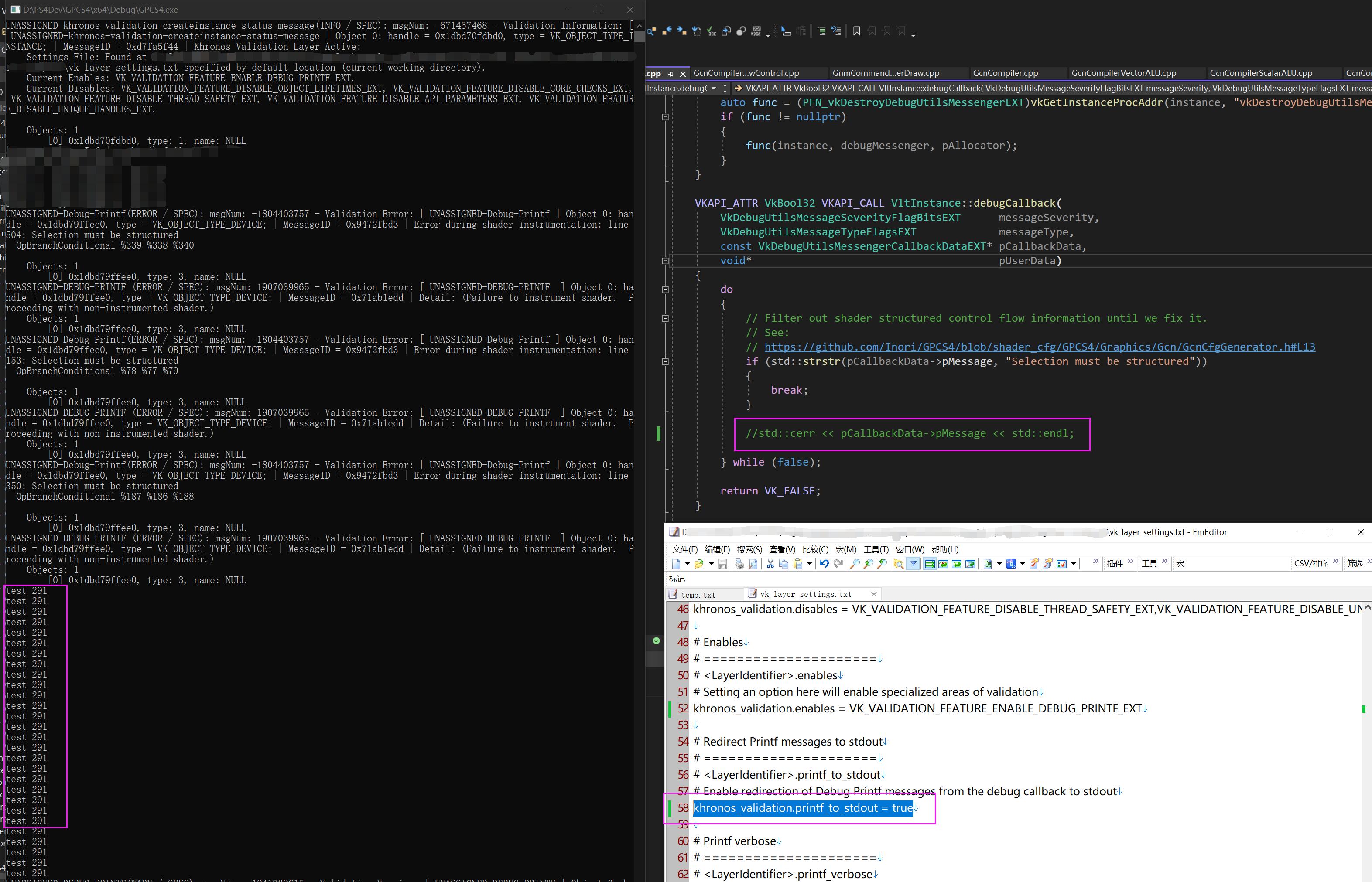  khronos validation printf to stdout Seems Not Work Issue 4074 