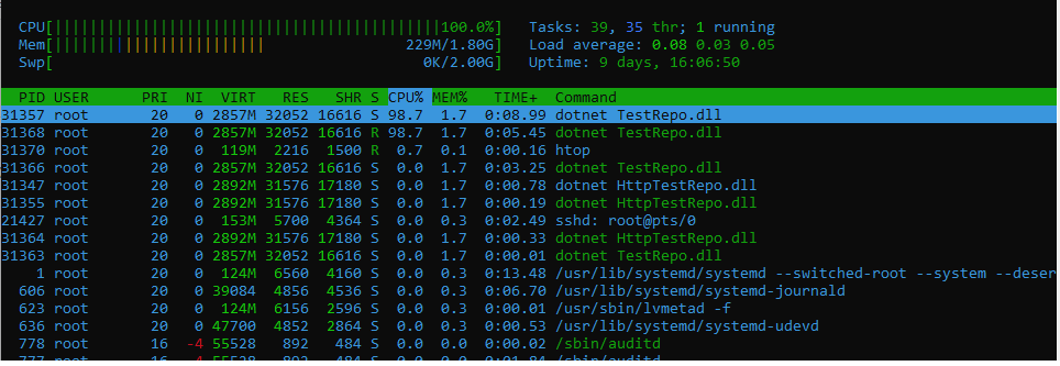 Unexplained CPU usage on Linux when using HTTPClient and Regex · Issue #33013 · dotnet/runtime ...