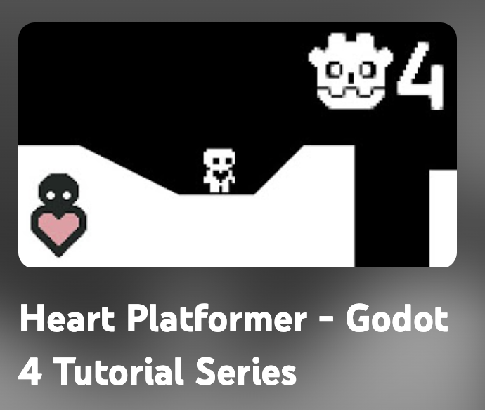 GitHub - aussio/godot-heart-platformer: Learning Godot by following a 2d platformer tutorial