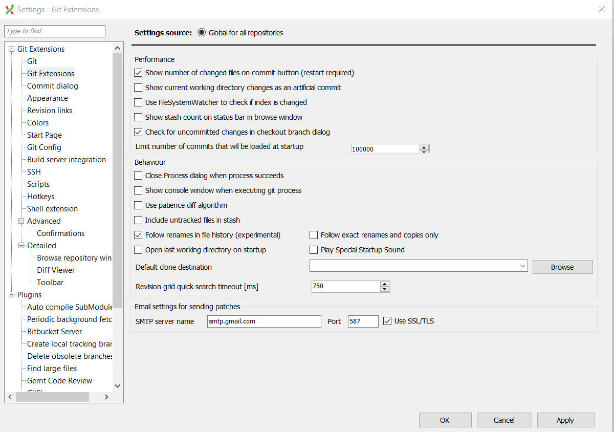 Incorrect placement of "Update submodules on checkout" setting · Issue #7290 · gitextensions ...