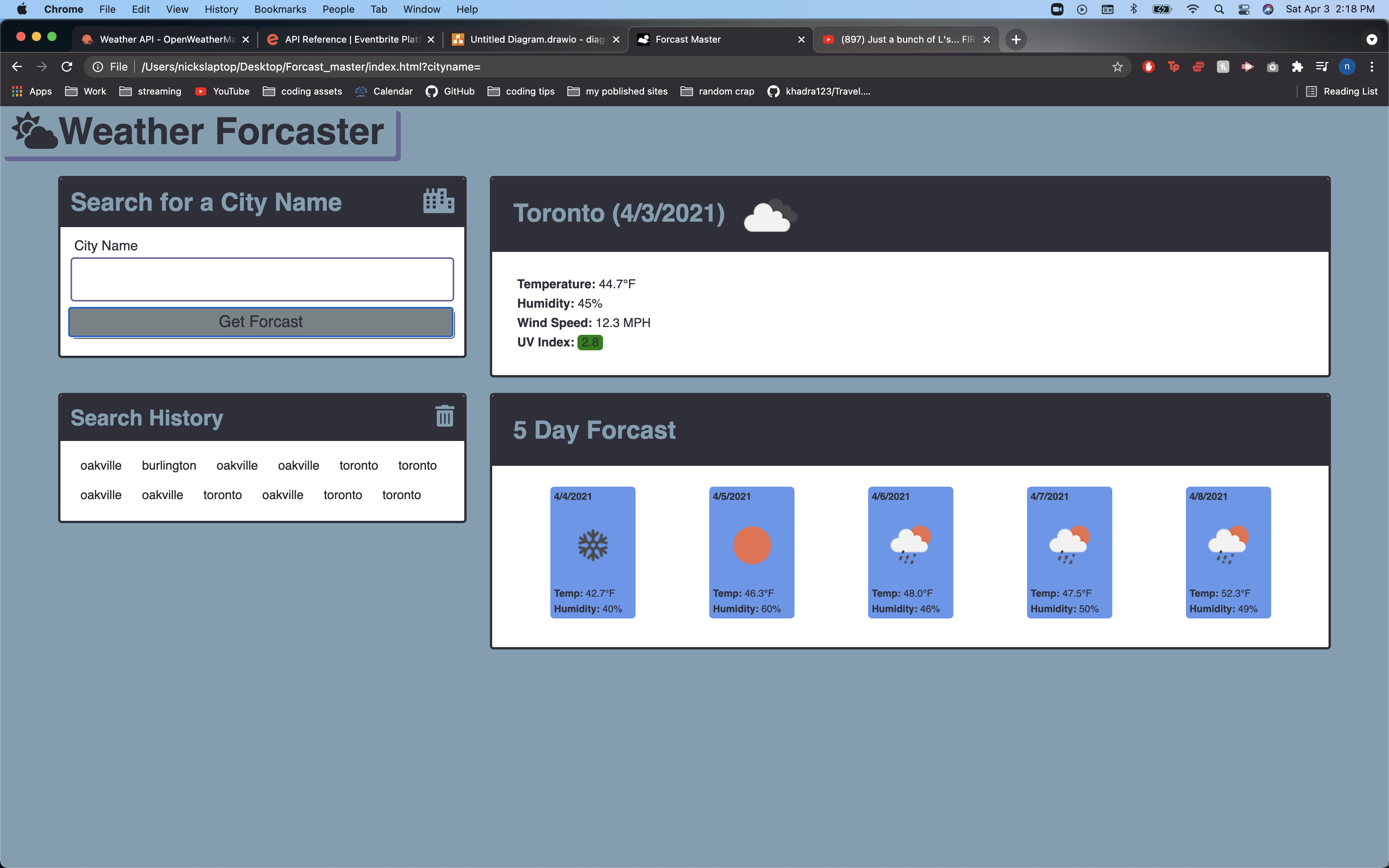 GitHub - buckxx1/Forcast_master