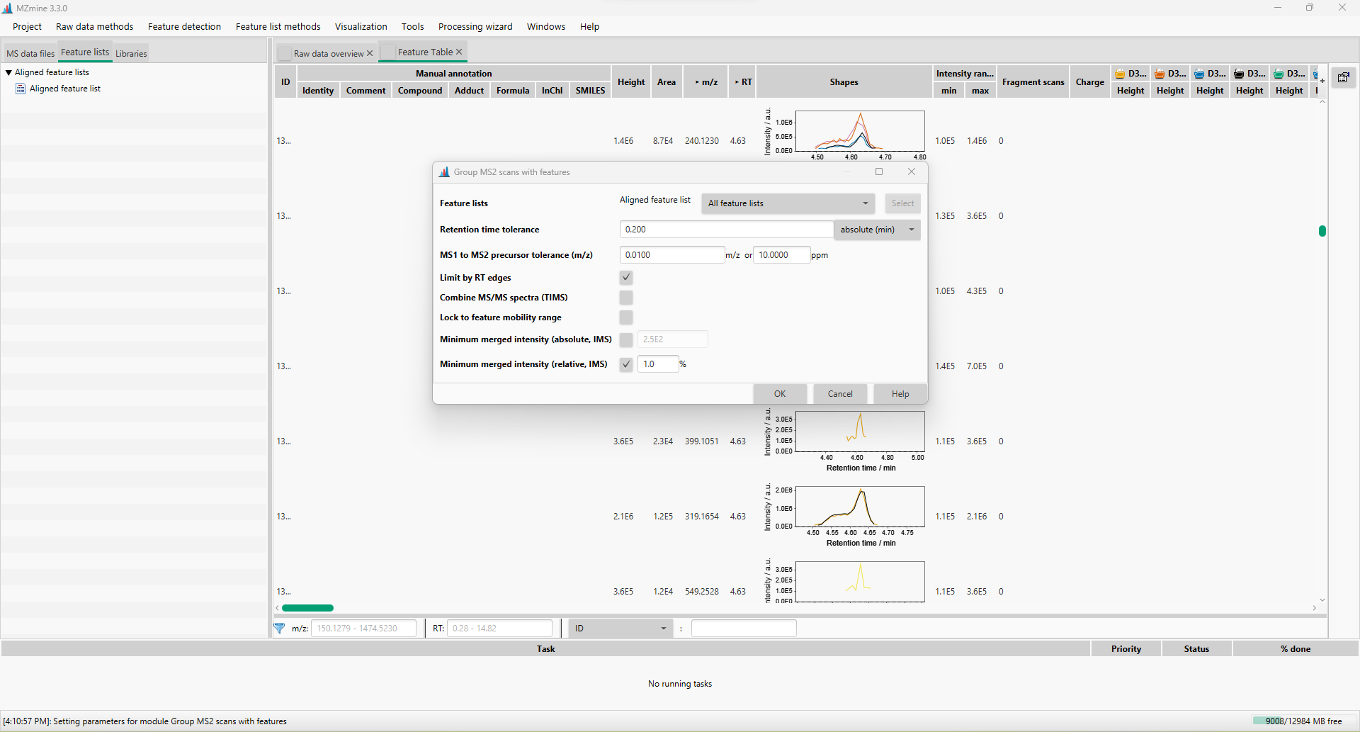 Export for GNPS Feature Based Molecular Networking not working correctly · Issue #1089 · mzmine ...