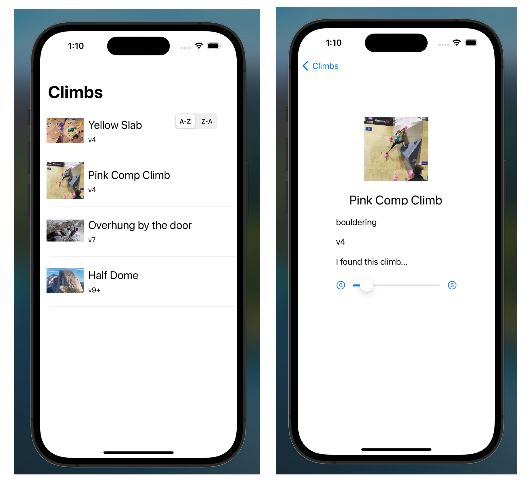 GitHub - sophiahchiang/counting-climbs: An iOS application that allows you to document climbs ...