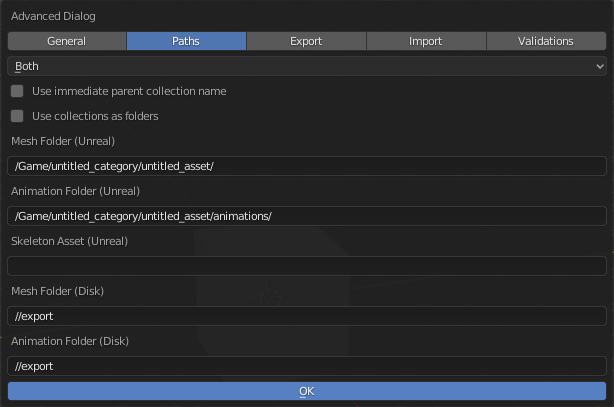 Send to Unreal: Ability to export FBX to "Blender_file_path/Subfolder" · Issue #353 ...