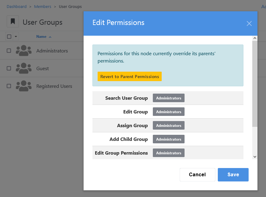 Adminstrator Group Unable to Edit blocks unless Super Admin · Issue #10364 · concretecms ...
