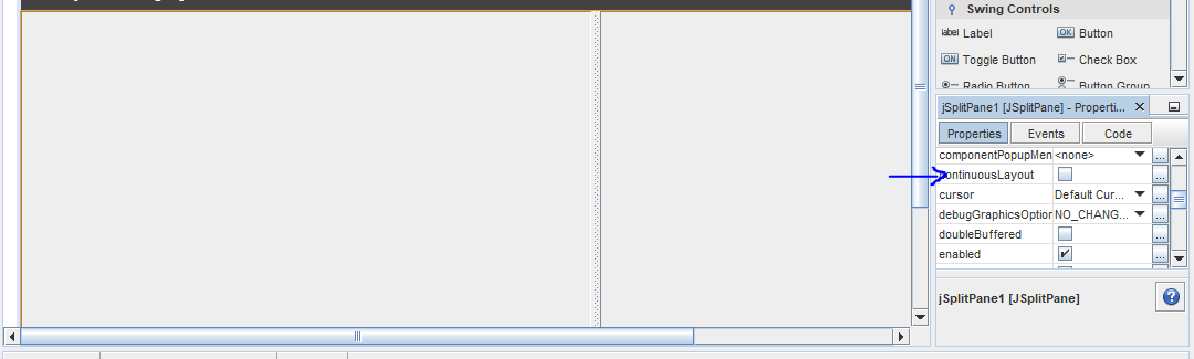 continuoslayout jplitpane · Issue #301 · JFormDesigner/FlatLaf · GitHub
