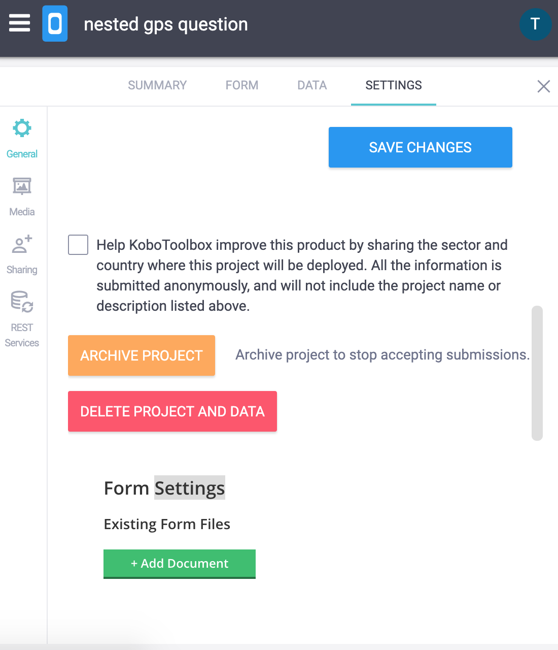 Remove unnecessary iframe from general settings screen · Issue #2349 · kobotoolbox/kpi · GitHub
