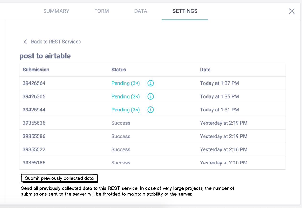 Rest Feature Send All Previously Collected Data · Issue 2476 · Kobotoolboxkpi · Github 4851