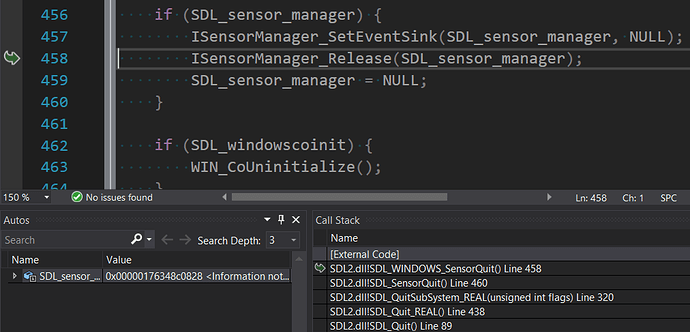 Hang in ISensorManager_Release() · Issue #4276 · libsdl-org/SDL · GitHub