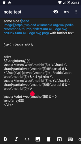 MD: Math block rendering · Issue #381 · gsantner/markor · GitHub