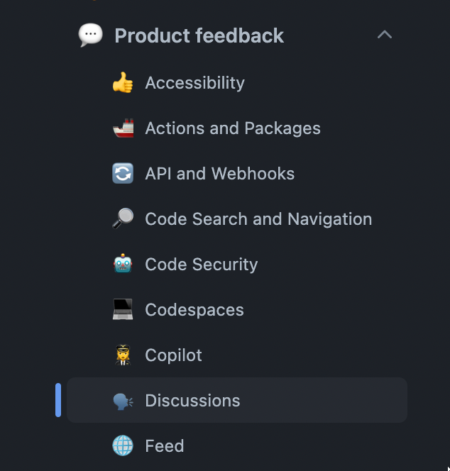 Subcategories for discussions · community · Discussion #32323 · GitHub