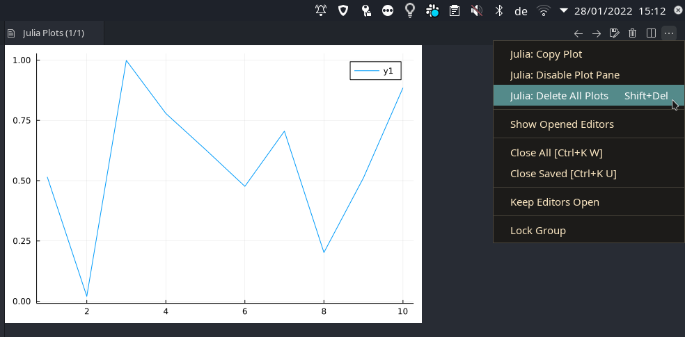 Pressing "Delete" in plot pane does not delete a plot · Issue #2690 · julia-vscode/julia-vscode ...
