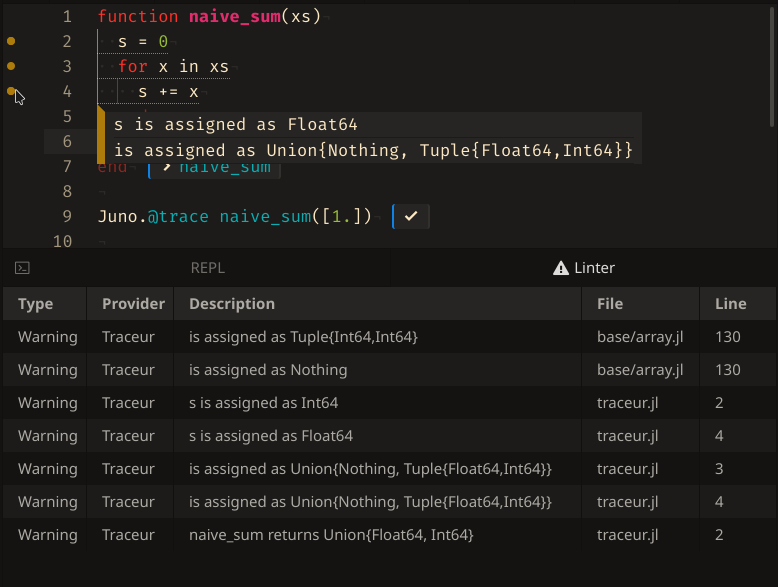 Traceur Integration · Issue 1179 · Julia Vscodejulia Vscode · Github 