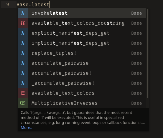 Fuzzy autocompletions · Issue #1199 · julia-vscode/julia-vscode · GitHub