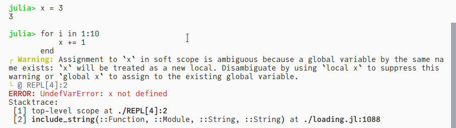 Soft scope for inline evaluation? · Issue #1556 · julia-vscode/julia ...