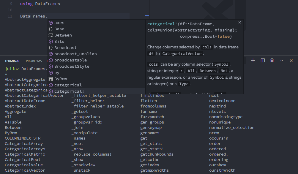 Feature Request: List Functions in a package · Issue #1561 · julia ...