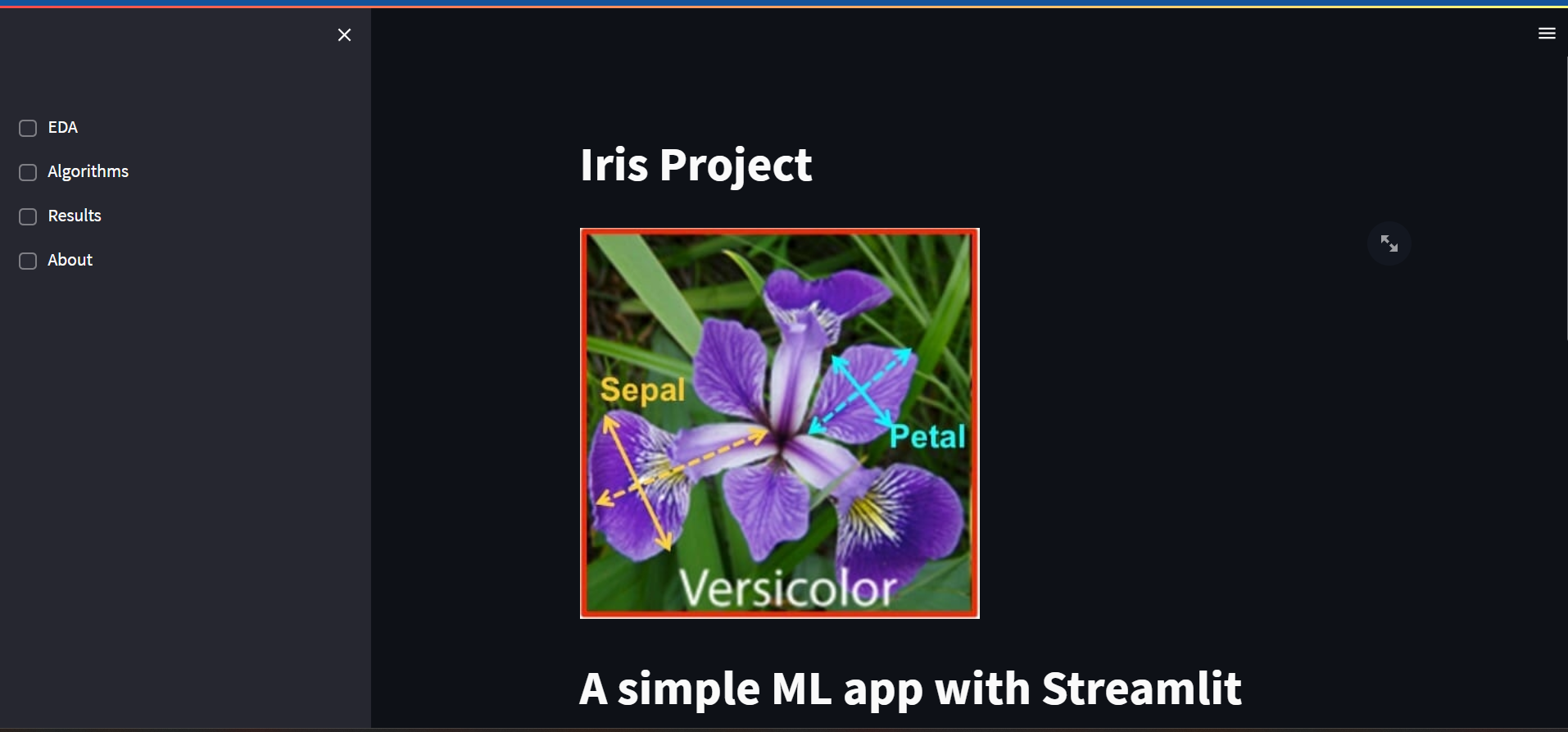 GitHub - Nodir0705/Iris_ML_app: Iris Classifier ML app using using ...