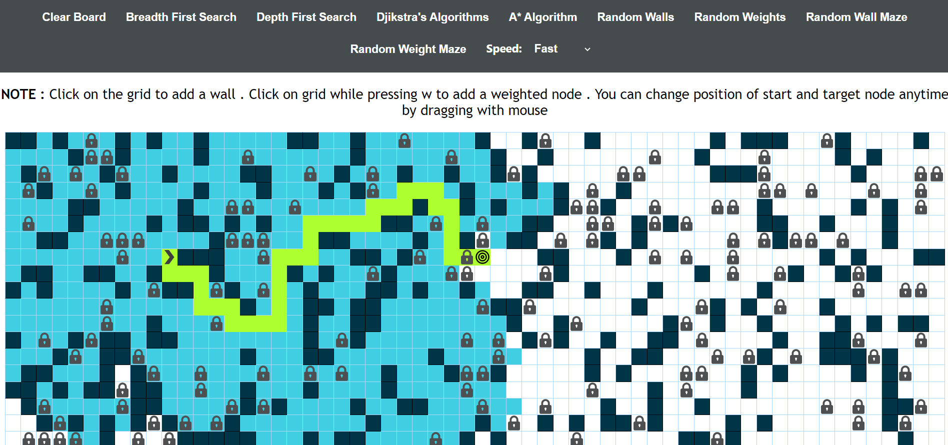 GitHub - mayankagg2001/Pathfinding-Visualizer
