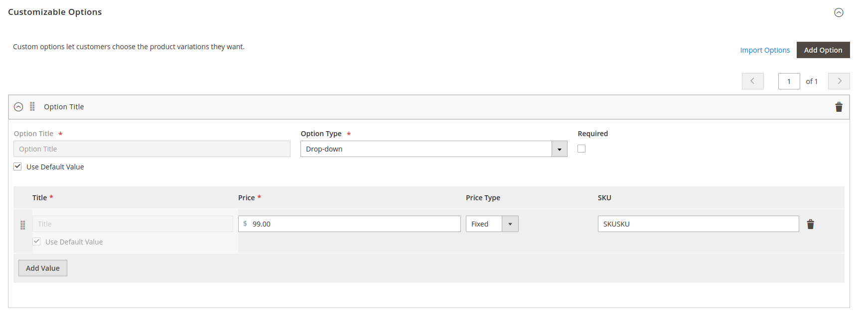 Custom option - Price can't be checked to "Use default store view" · Issue #30341 · magento ...