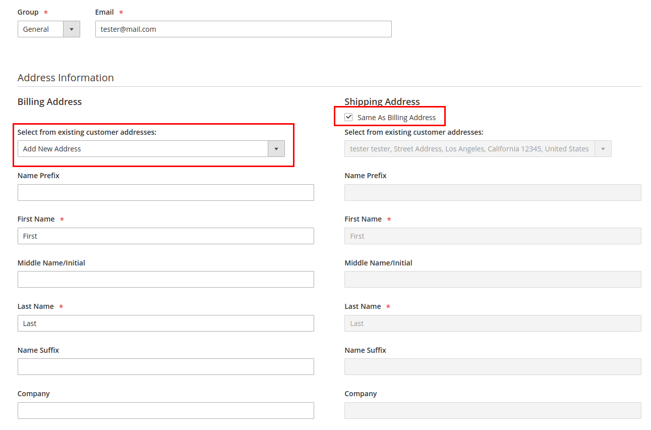 [2.3.5] Shipping address gets assigned customer_address_id = 0. · Issue ...