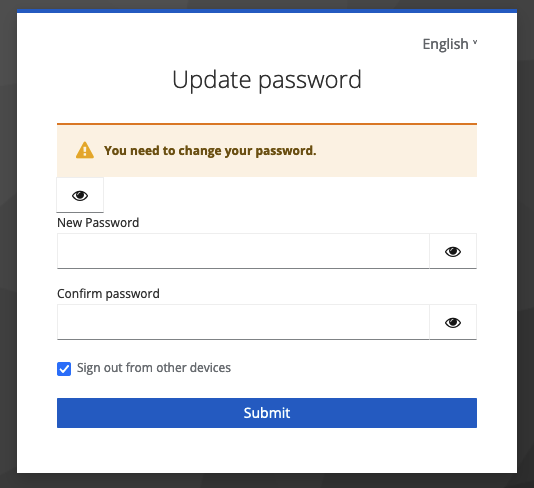 show/hide password in clear text button visible for hiden field in "forgot password" flow ...