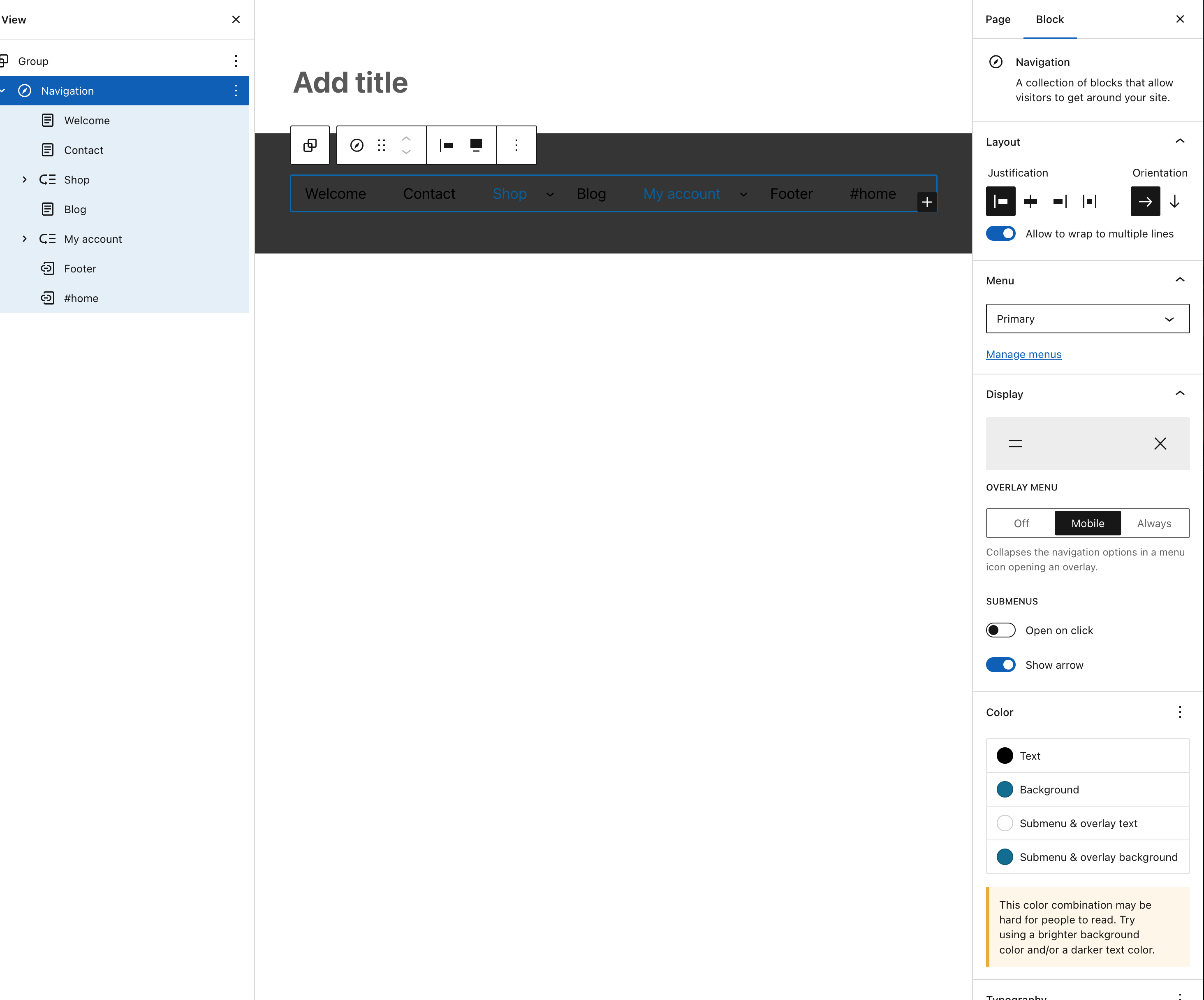 Shawburn - [Block] Navigation - Submenu background color disappears on live site · Issue #6933 ...