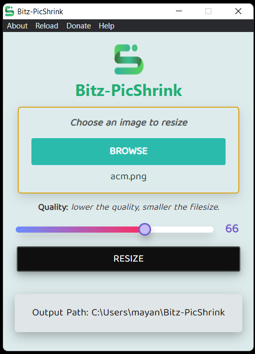 GitHub - Mayankheropc/Bitz-PicShrink: Desktop application build with electronjs in which you can ...