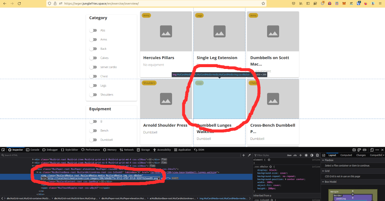 Wger on production docker doesn't use SITE_URL for images · Issue #1181 · wger-project/wger · GitHub