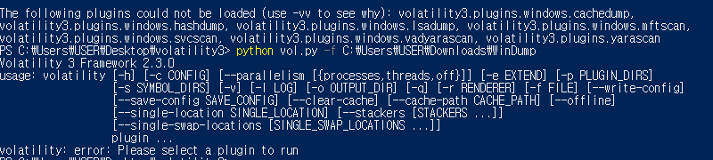 How Can I Fix The Issue Of Plugin In Volatility3 On Windows · Issue 804 · Volatilityfoundation