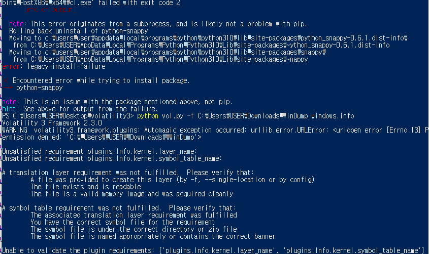How can I fix the issue of plugin in volatility3 on windows · Issue #804 · volatilityfoundation ...