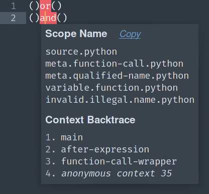 [Python] Expressions with `and`, `or` (surrounded) by (parentheses) · Issue #3160 · sublimehq ...