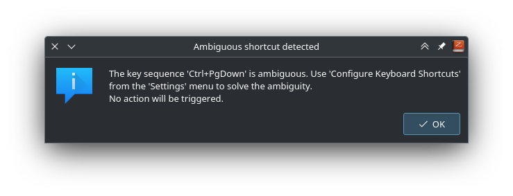The key sequence 'Ctrl+PgDown' is ambiguous · Issue #1465 · zealdocs/zeal · GitHub