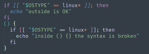 [Bash] Zsh anonymous functions highlighting · Issue #2608 · sublimehq/Packages · GitHub