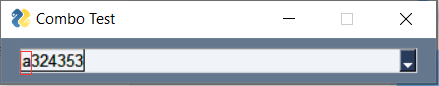 [Bug] Cannot remove first character of Combo · Issue #3684 · PySimpleGUI/PySimpleGUI · GitHub