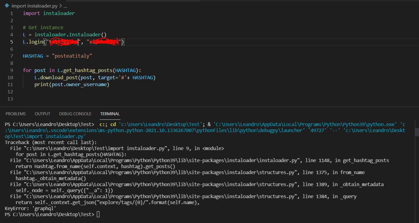 What is the problem with graphql? · Issue #1317 · instaloader/instaloader · GitHub