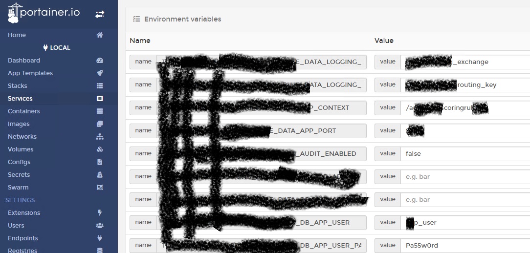 How to hide sensitive environment variables values in Portainer UI? · Issue #3956 · portainer ...
