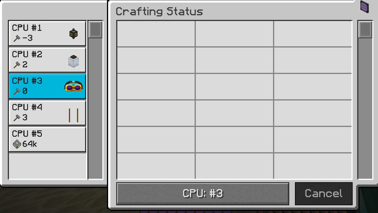 ME crafting cpu filled with an already finished craft until relog after ...