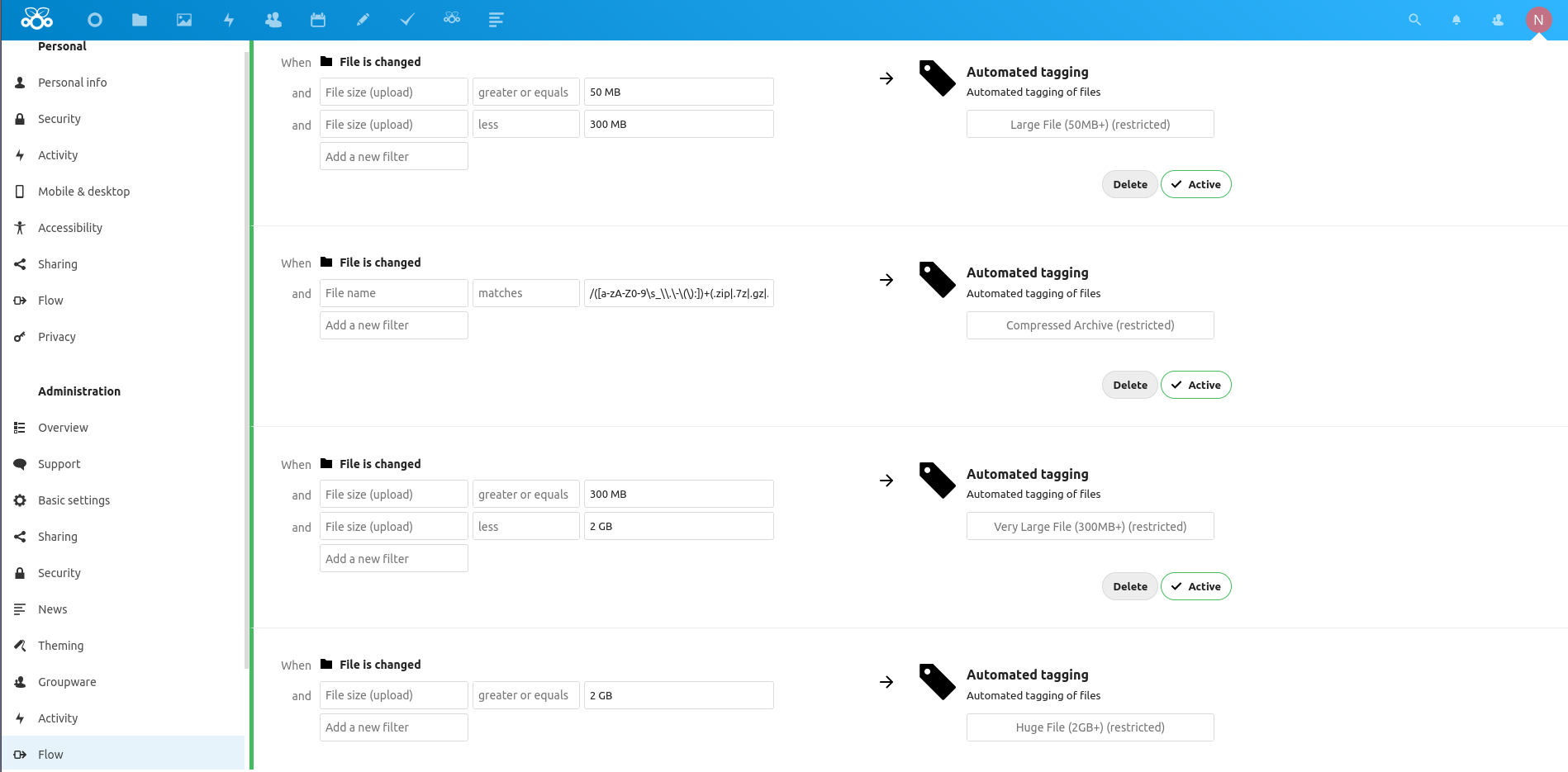 File Size Based Tagging Not Working With Android App · Issue #403 · nextcloud/files ...