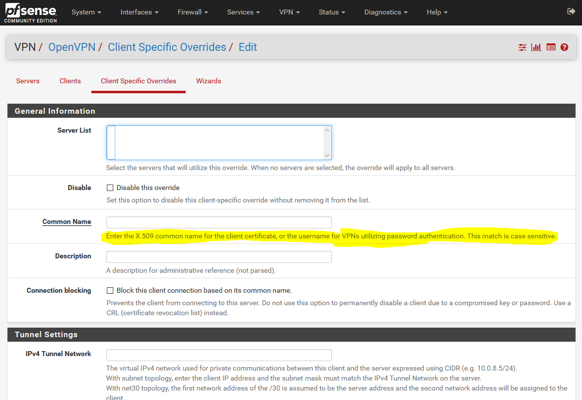 Add support for OpenVPN Client Specfic Overrides by username when using LDAP password ...