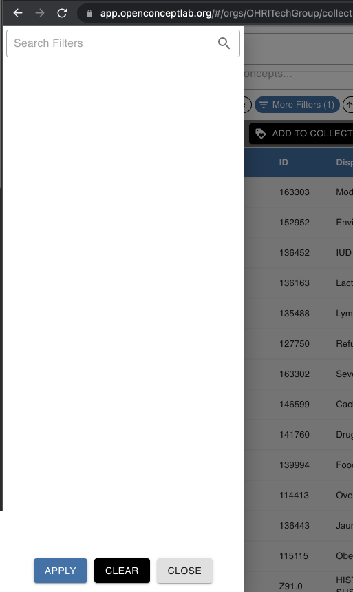 "More Filters" pane sometimes not populating when one filter is ...