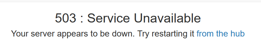 503 Sevice unavailable when a second user log in the system. · Issue #2957 · jupyterhub/zero-to ...