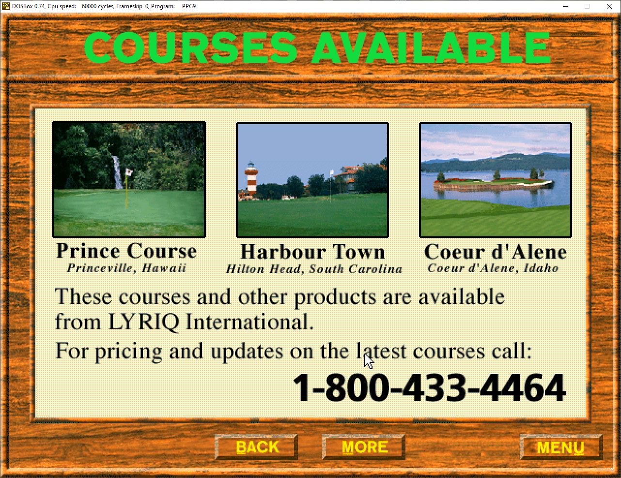 Picture Perfect Golf (1995) · Issue #2440 · exoscoriae/eXoDOS · GitHub