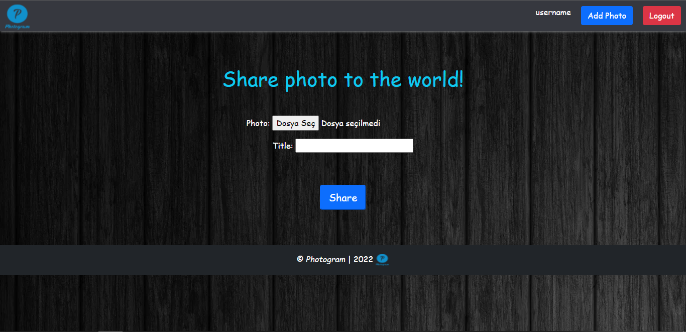 GitHub - onurbyrl/Photogram: Photogram is the platform that allows users to share photos with others