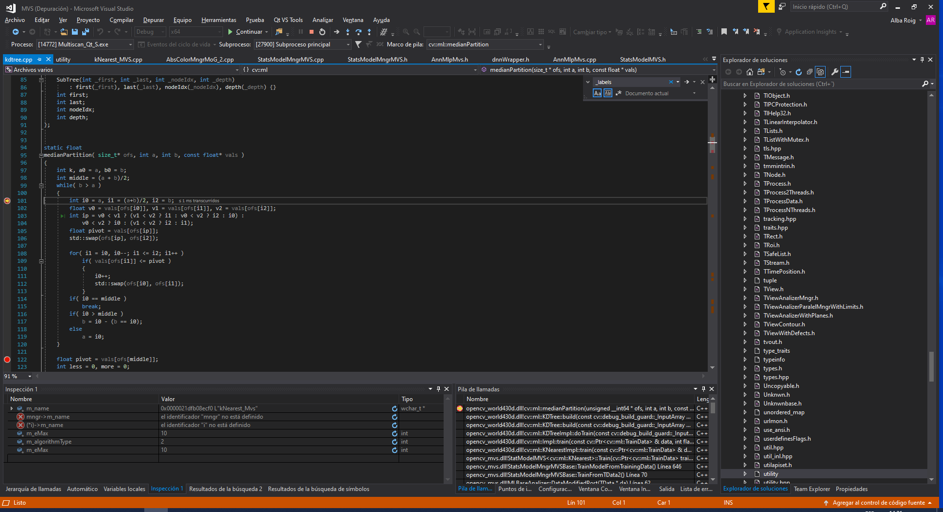 infinite loop in kdtree::medianPartition · Issue #17927 · opencv/opencv · GitHub
