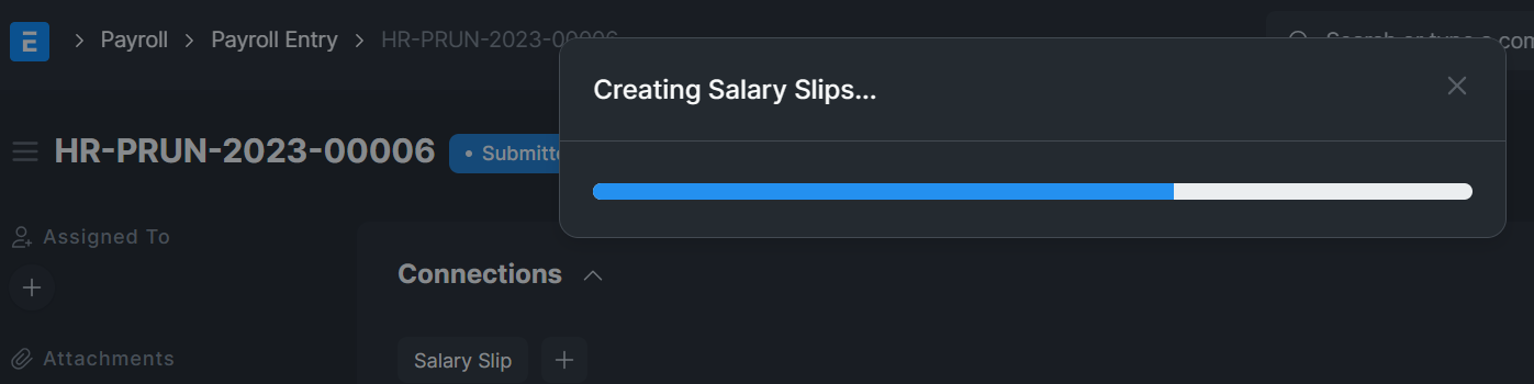 Payroll Entry Creating Salary Slips Takes Forever · Issue #36346 · frappe/erpnext · GitHub