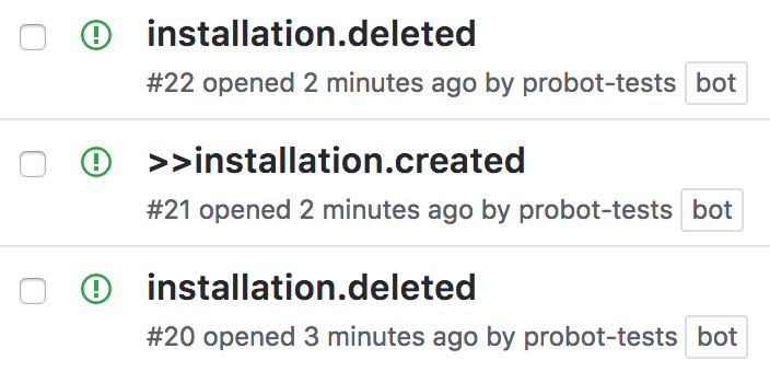 robot.on() throws on installation.deleted · Issue #382 · probot/probot · GitHub