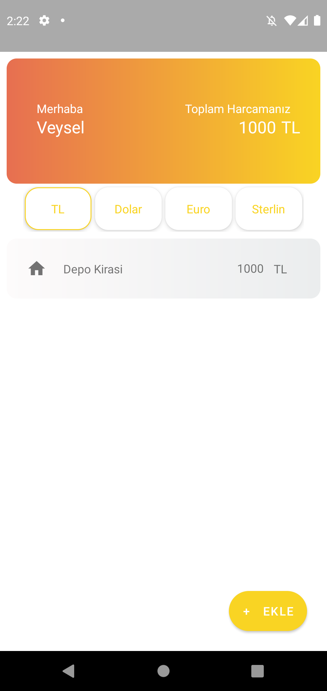 GitHub - veyselakbalik/harcamatakipapp: GDG Türkiye Harcama Takip Uygulaması