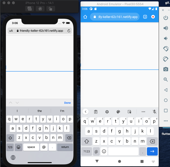 Keyboardtype Textinputtype Emailaddress Should Not Have First Capital Letter [web] · Issue